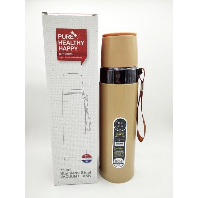 Pure Health Happy Bottle | 24 Hours hot & Cold | Stainless Steel | Unbreakable | Vaccum ...