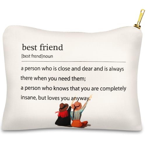 Amazon.com: Best Friend Definition Makeup Bag, Toiletry Bag, Handmade ...