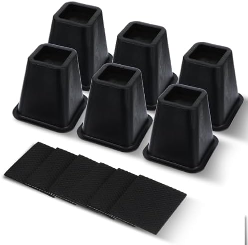 Amazon.com: wutfuooo 6 Pack 6 Inch Heavy Duty Bed Risers, Furniture ...