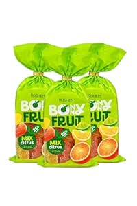 Amazon.com : Roshen Bonny Fruit Citrus Mix Gummy Candy, Made with 25% Fruit Juice, 200grams ...