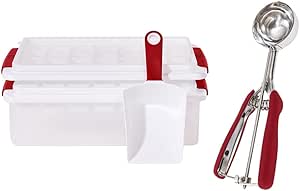Amazon.com: Gorilla Grip Ice Bucket Kit and Spring Scoop, Stackable Ice ...