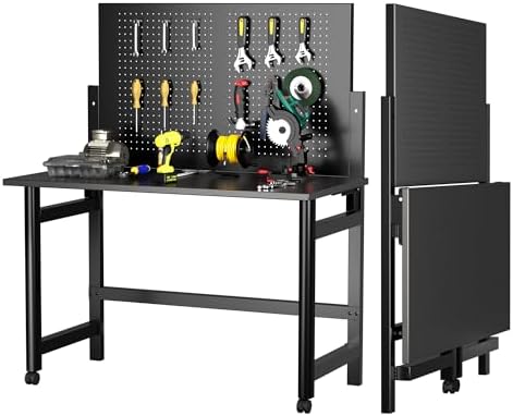 Amazon.com : Lifetime Products Wall Mounted Work Table, 4', Wood ...