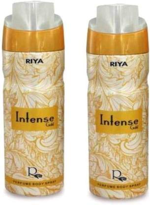 Buy Riya Intense Gold Perfume Deo Body Spray 200ml ( Pack Of 2 ) Online ...
