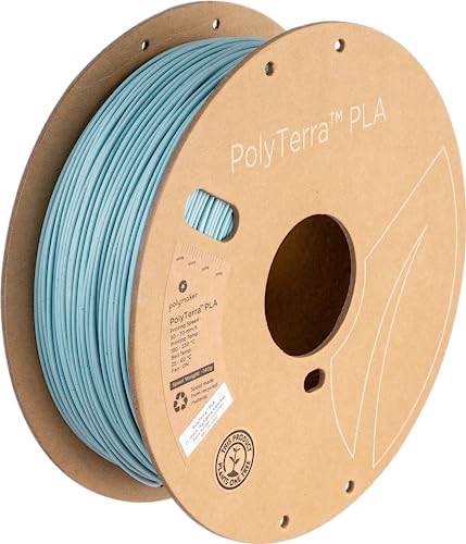 Polymaker Matte Marble PLA Filament 1.75mm Marble Slate Gray, Matte PLA ...
