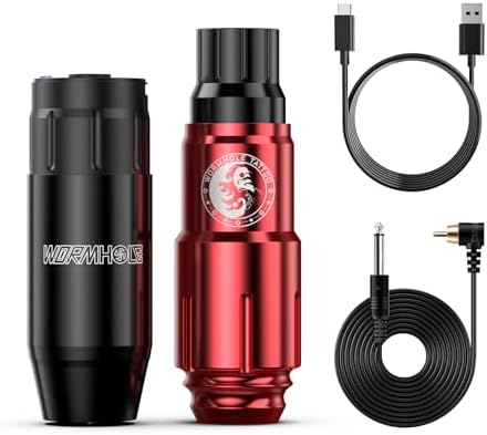 Amazon.com: Tattoo Gun, Wormhole Tattoo Machine Wireless Tattoo Machine ...