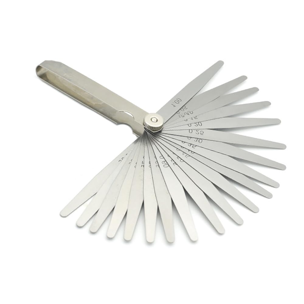 Buy Feeler Gauge, 20 Bldes 0.05-1.00mm Stainless Steel Metric Feeler ...