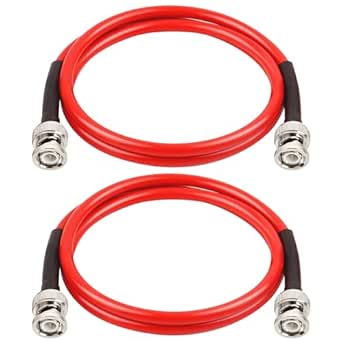 MOOKEERF BNC Male to BNC Male Coaxial Cable 50 ohm Ultra Low Loss RG8X Coax Cable BNC Cable for ...