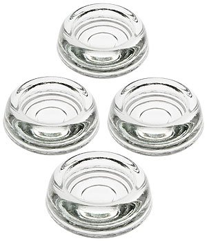 Set of 4 Glass Furniture Coasters - 2 9/16" Diameter: Casters: Amazon ...