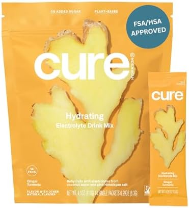 Amazon.com: Cure Hydrating Plant Based Electrolyte Mix | Electrolyte ...