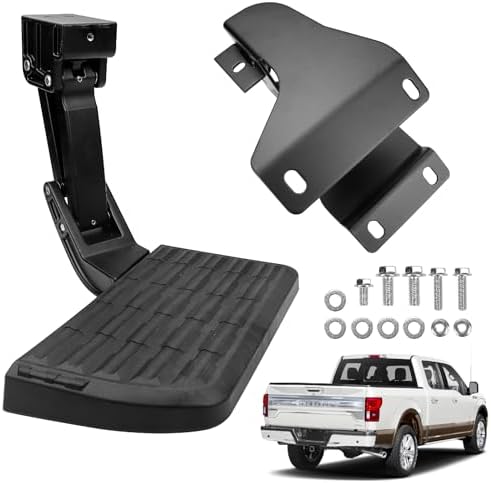 Amazon.com: Rear Bed Step Retractable Bumper Step Compatible wit Ford ...