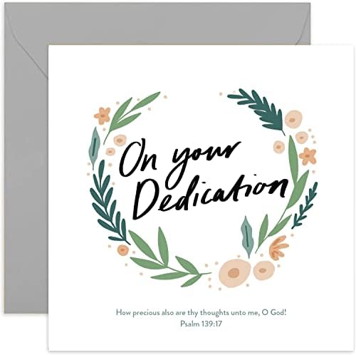 Old English Co. Dedication Card for Boy or Girl - Christian Dedication ...