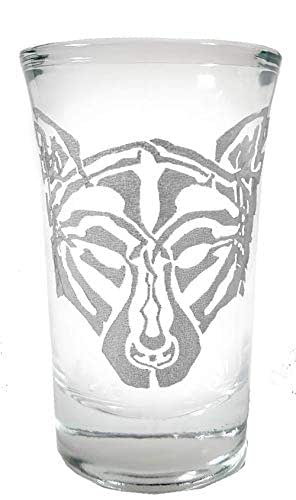 Amazon.com: Celtic Wolf Shot Glass - Free Personalized Engraving : Home ...