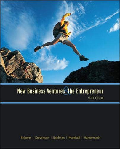 New Business Ventures And The Entrepreneur: Roberts,Michael, Stevenson ...