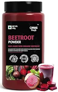 Omas Fresh Organic Beetroot Powder 400g | Skin & Lip Care, Face Pack | Natural Food Colorant ...