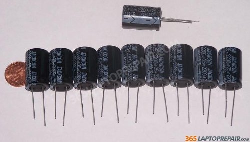 NEW Jackcon Electrolytic Capacitor 2200uF 25V 10 pcs: Amazon.com ...