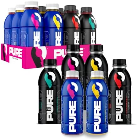 Amazon.com : Pure Fuel Variety Pack - Plant-Based Energy Drinks and ...