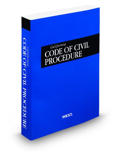 Amazon.com: California Code of Civil Procedure, 2012 ed. (California ...