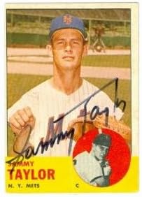 Sammy Taylor autographed baseball card (New York Mets) 1963 Topps #273 ...
