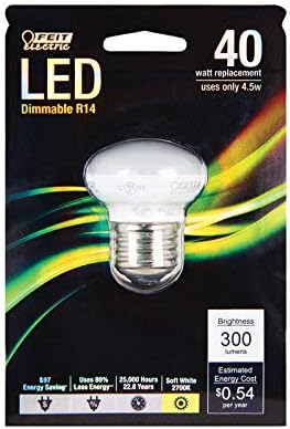 LED R14 E26 SW 40W DIM - Amazon.com