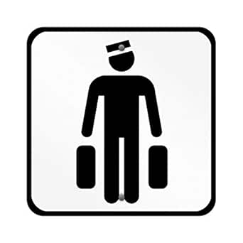 Aluminum Square Metal Sign Multiple Sizes Bellman Bell Woman ...