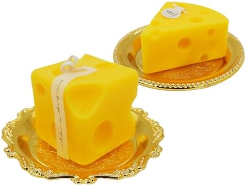 Amazon.com: Cute Cheese Shaped Scented Candle,30G Aroma Soy Wax ...