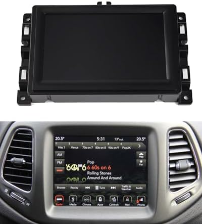 TepHnf 7" Uconnect Touch Screen Display with Bracket for 2017-2020 Jeep ...