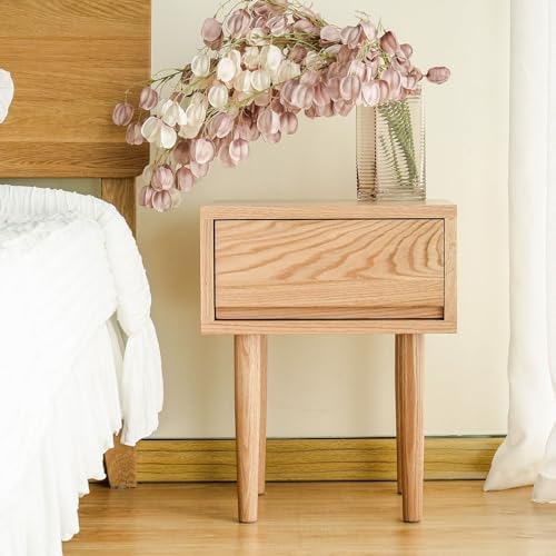 Amazon.com: Olusmane Nightstand Easy Assembly Mid Century Modern Solid ...