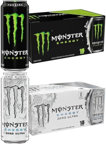 Amazon.com : Monster Energy Drink Original, Green & Zero Ultra Variety ...