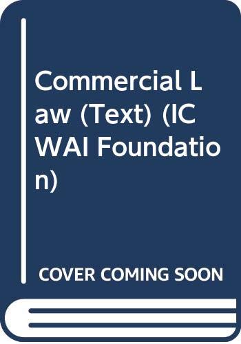 Buy Commercial Law (Text) (ICWAI Foundation) Book Online at Low Prices ...
