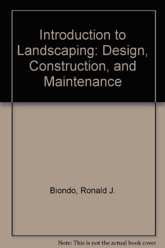 Amazon.com: Introduction to Landscaping: Design, Construction, and ...