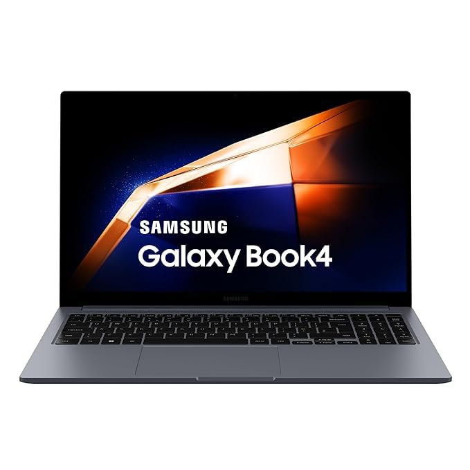 Samsung Galaxy Book4 (Gray, 8GB RAM, 512GB SSD) | 15.6" Full HD Screen ...