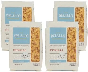 Amazon.com : DeLallo Fusilli Pasta, 1 Pound Bag, 4 Pack, Twisted Shape ...
