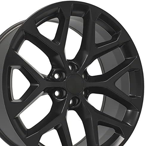 Amazon.com: OE Wheels CV98B 24 Inch Rim Fits Silverado 1500 Snowflake ...