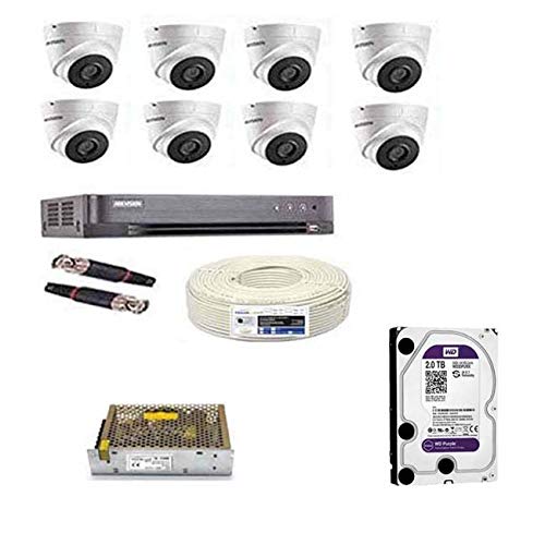 Buy HIKVISION Full HD 5MP Cameras Combo KIT 8CH HD DVR+ 8 Dome Cameras ...