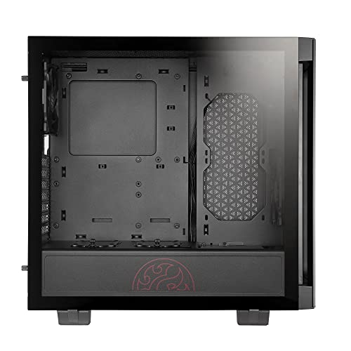XPG Invader Mid-Tower Brushed Aluminum PC Case Black (Invader-BKCWW ...
