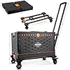 Amazon.com: Folding Utility Carts + 2 Pack 16 Gal Collapsible Crate ...