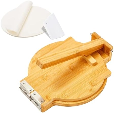 Amazon.com: Wooden Tortilla Press - 10 Inch Bamboo Tortilla Maker with ...