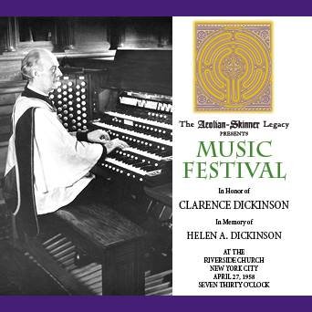 Robert Baker, organist, Charlotte Garden, organist, John Huston ...