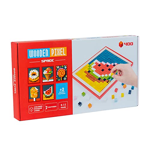 Grizzly® 400 Pixel Cubes Toy for Children Early Education, Wooden ...