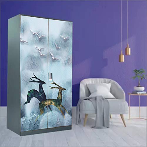 ALL YOUR DESIGN Self Adhesive Wallpaper Wall Sticker for Almirah ...