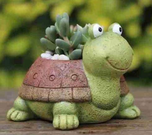 Resin Tortoise Planter : Amazon.in: Garden & Outdoors
