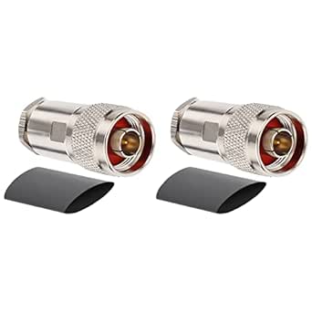 Amazon.com: XRDS -RF N Conectores macho Abrazadera Adaptador de fijación 50 ohmios Rf Conector ...
