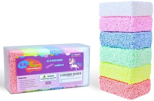 Amazon.com: MiKoom Floam 6 PCS Foam Clay Fun Foam for Toddlers Update ...