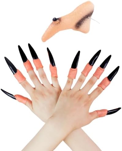 Amazon.com: Silicone Fake Nose for Halloween Dress Up, 1Pcs Witch ...