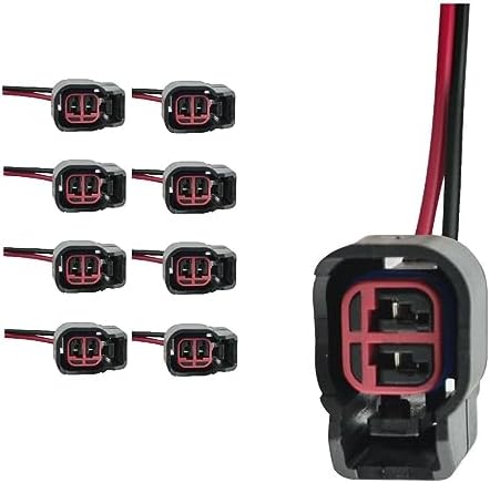 Amazon.com: 8x EV6/EV14 Fuel Injector Connectors Socket Plugs with ...