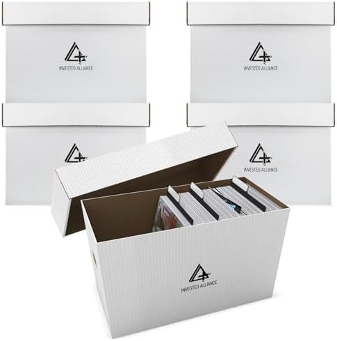 Amazon.com: Bundle of 10 Magazine Cardboard Storage Boxes - WHITE ...