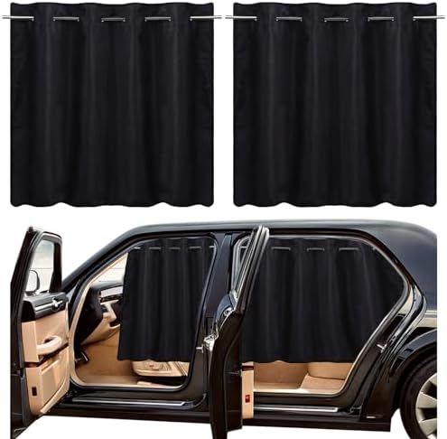 ZATOOTO Car Side Window Shades with Rods, Car Shades for Back Windows ...