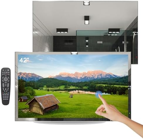 Amazon.com: Soulaca 43 inches Smart Full Touchscreen Android Mirror 4K ...