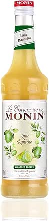 MONIN Sirop de Rantcho Citron Vert pour Cocktail, Thé Glacé et Limonade ...