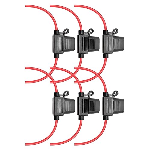 Waterproof Inline Automotive Fuse Holder 6 Pack for Standard Fuse ...